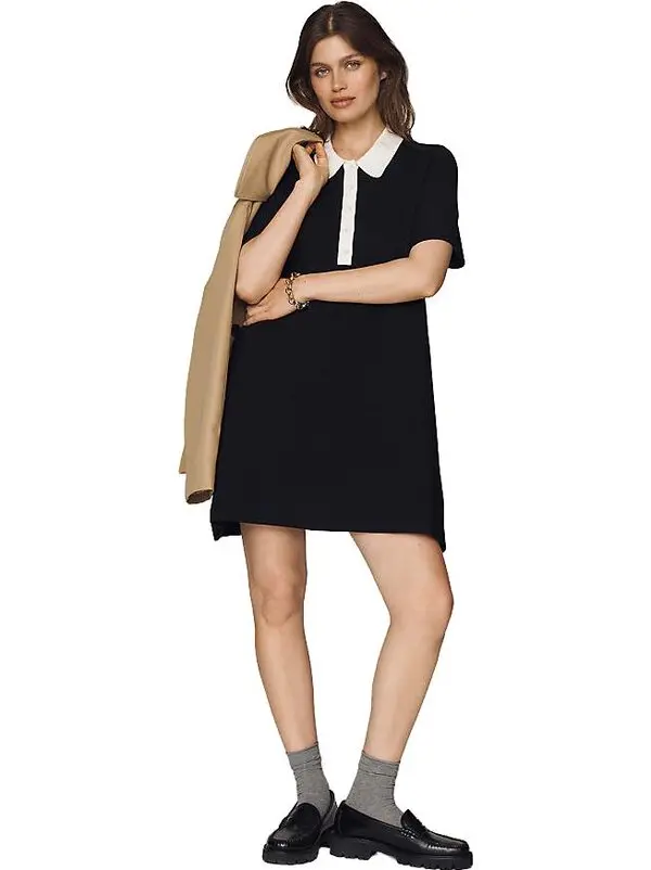 Anthropologie Pollie Striped Sweater Dress - Black