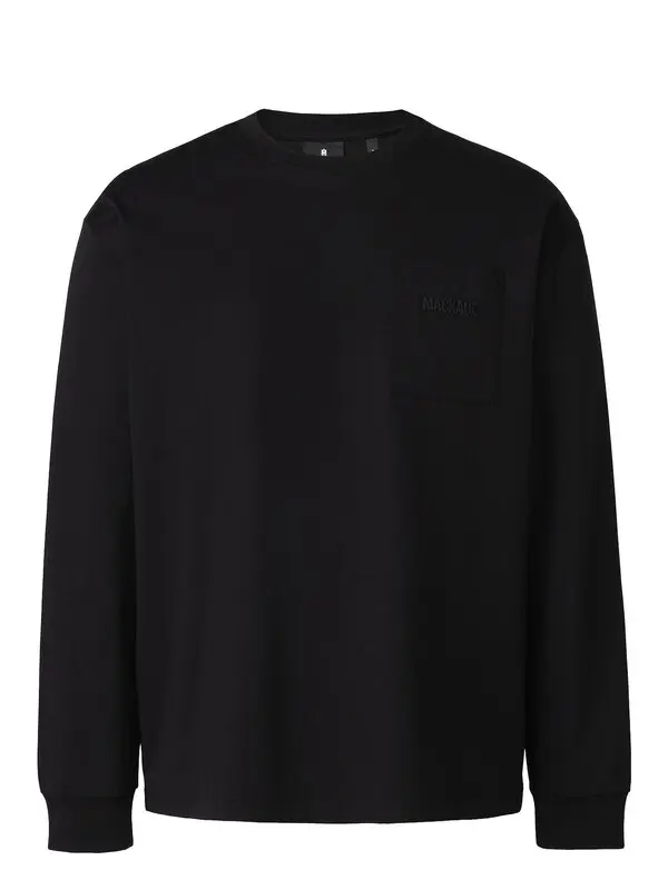 Mackage Trey Long Sleeve Crew Neck T-shirt - Black