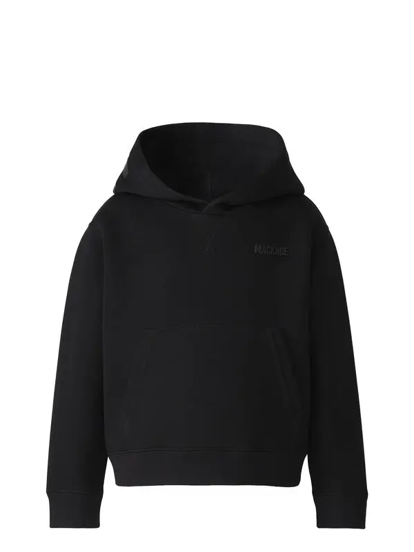 Mackage Cyrus Hooded Sweatshirt With Logo Detail - Black