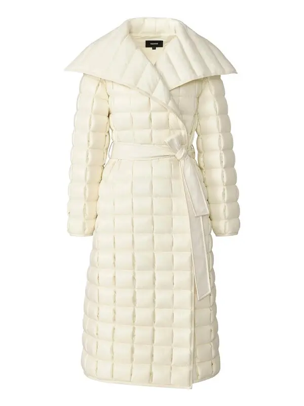 Mackage Diva Long Down Coat - Cream