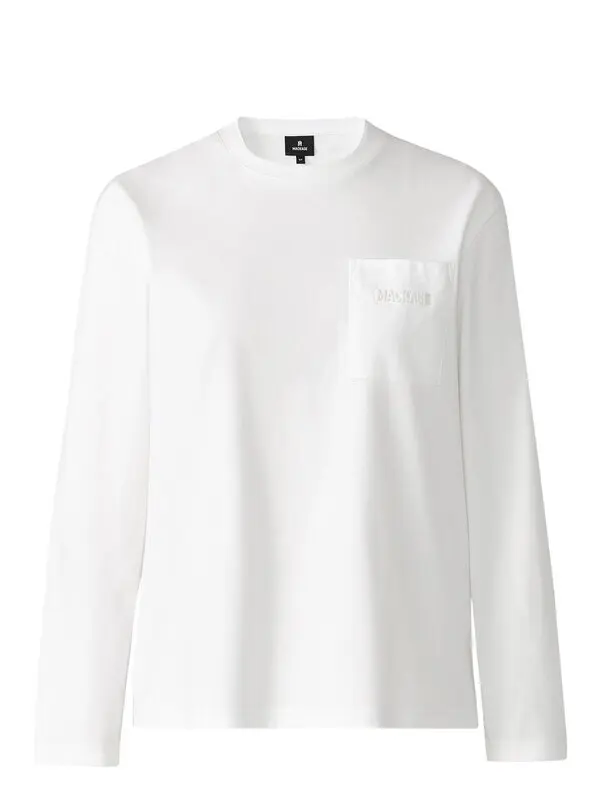 Mackage Bao Organic Cotton T-shirt With Pocket - White