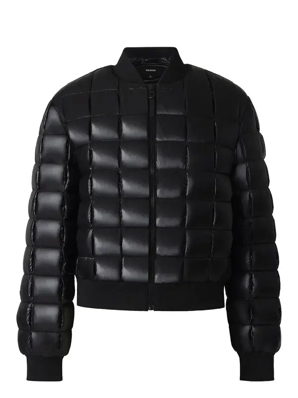 Mackage Amida Quilted Bomber Jacket - Black