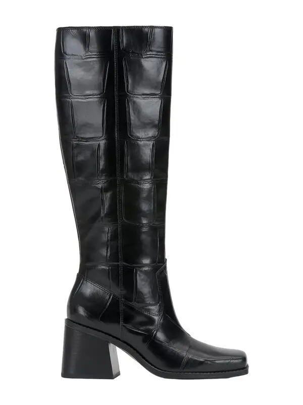 Vince Camuto Sangeti Knee-high Boots - Black Croco