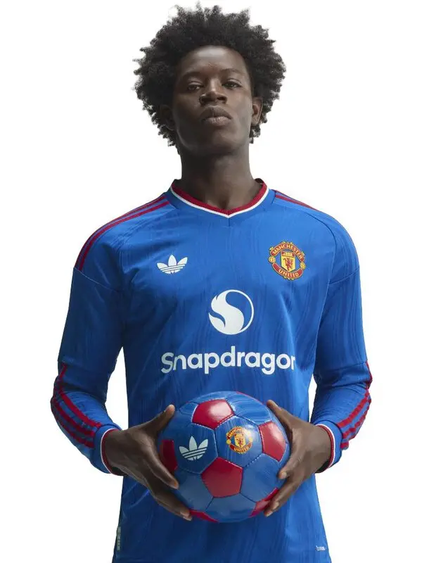 Adidas Manchester United 26/27 Authentic Long Sleeve Jersey - Royal Blue
