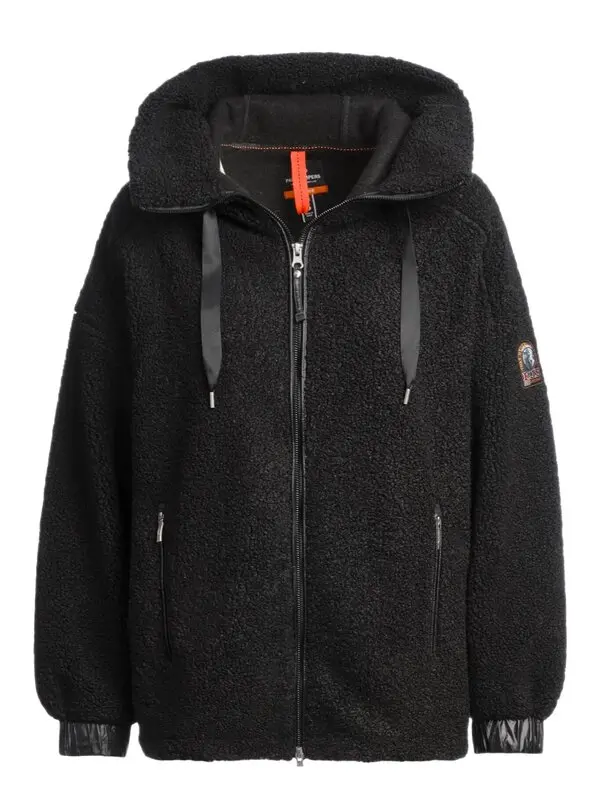 PARAJUMPERS Hooded Zip-up Casual Jacket - Black