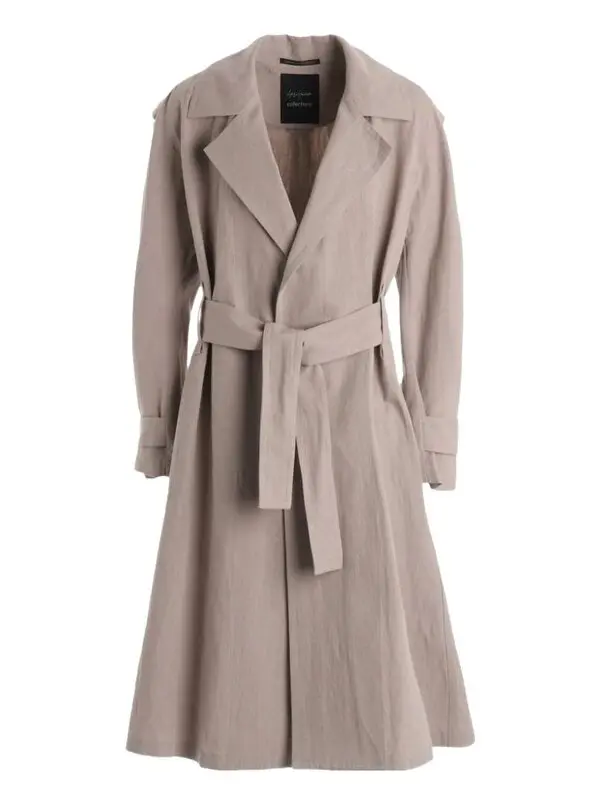 Yohji Yamamoto Belted Trench Coat - Beige