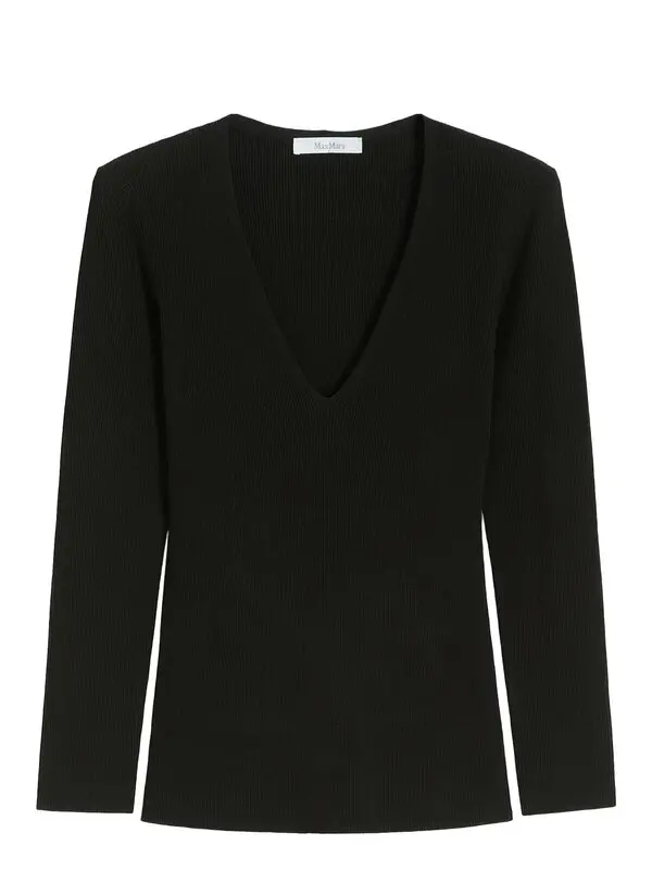 Max Mara Viscose Blend Yarn Jumper - Black