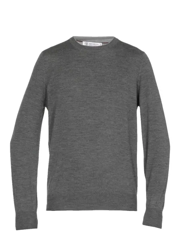 Brunello Cucinelli Crewneck Knitted Jumper - Grey