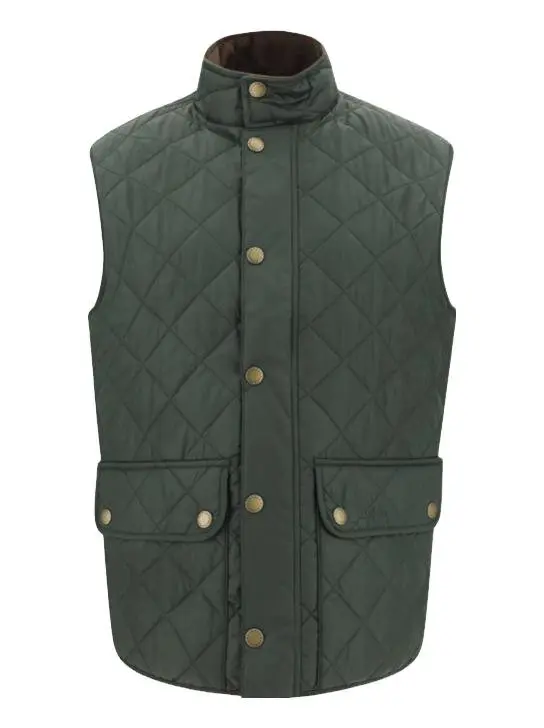 Barbour Quilted Sleeveless Vest With High Neck - Green