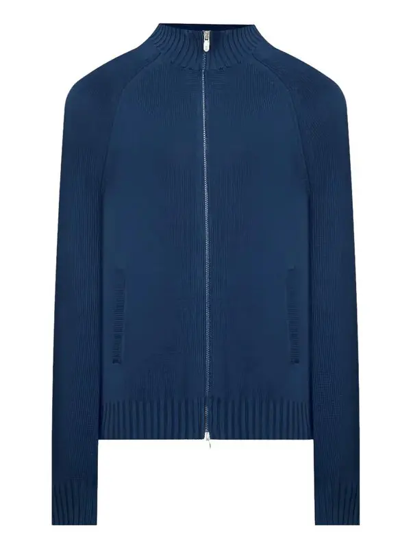 Brunello Cucinelli Zip-up Raglan-sleeve Cardigan - Prussian Blue