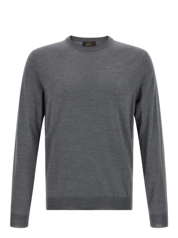 ZANONE Flexwool Crew Neck Knitwear - Grey
