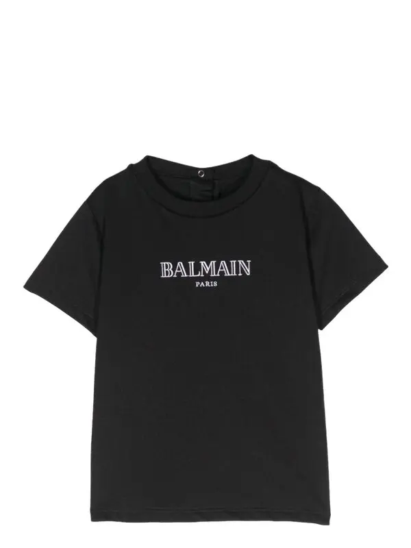 Balmain Embroidered Logo T-shirt - Black