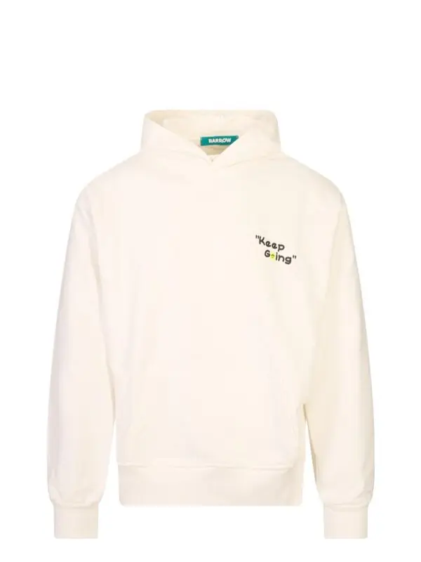 BARROW Teddy Bear Graphic Hoodie - White