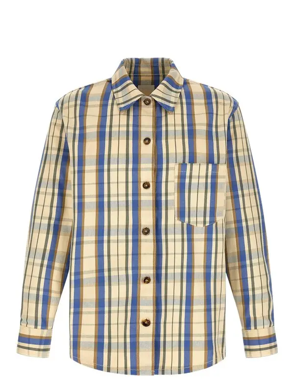 A.p.c. Nathan Checked Overshirt - Yellow