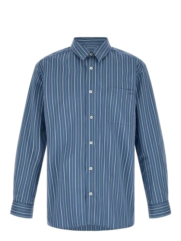 A.p.c. Malo Relaxed Striped Shirt - Blue