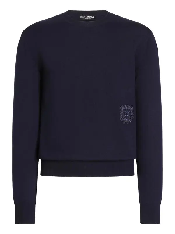 Dolce & Gabbana Virgin Wool Pullover - Blue