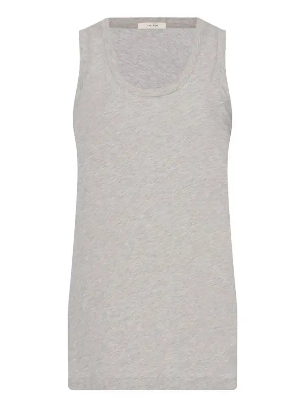 THE ROW Elana Tank Top - Light Gray Blend