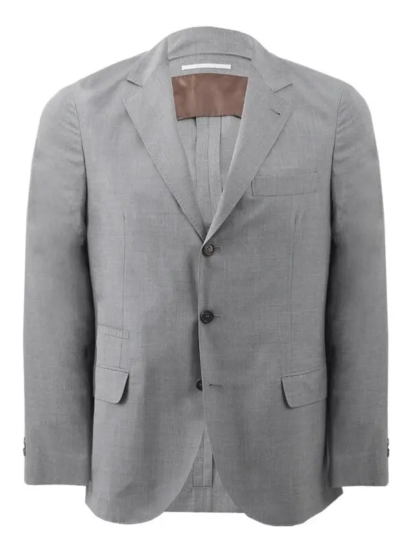 Brunello Cucinelli Long-sleeve Blazer - Grey