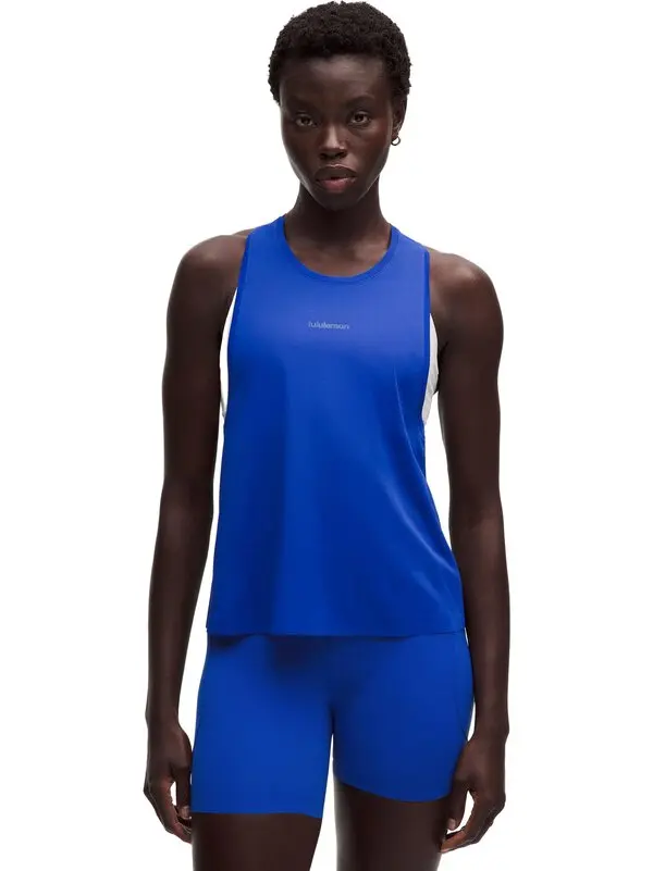 Lululemon Fast And Free Singlet - Beach Ball Blue