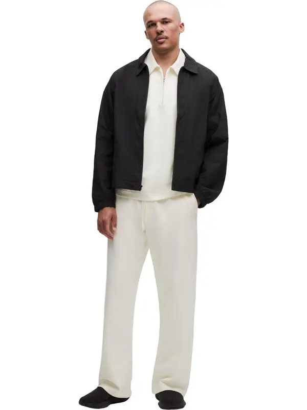 Lululemon Cotton-blend Collared Zip-up Jacket - Black/black