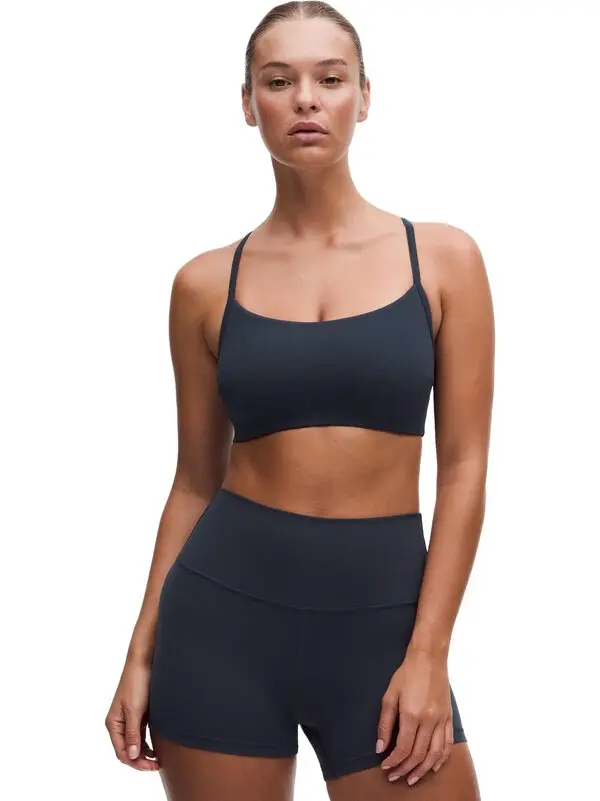 Lululemon Flow Y Bra Light Support, C/d Cup - True Navy