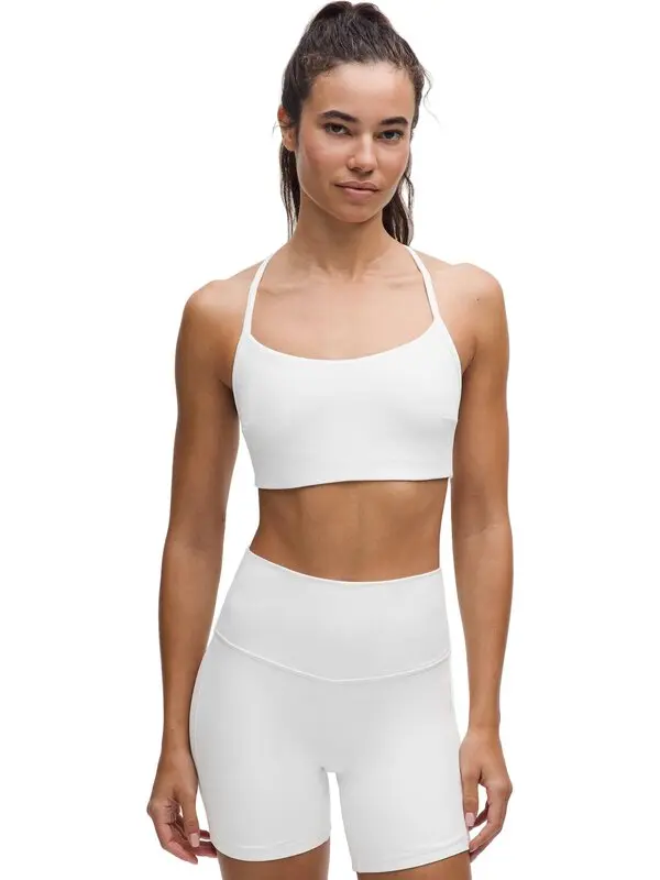 Lululemon Flow Y Bra Light Support, C/d Cup - White