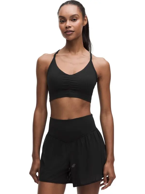 Lululemon Flow Y Ruched Bra - Black