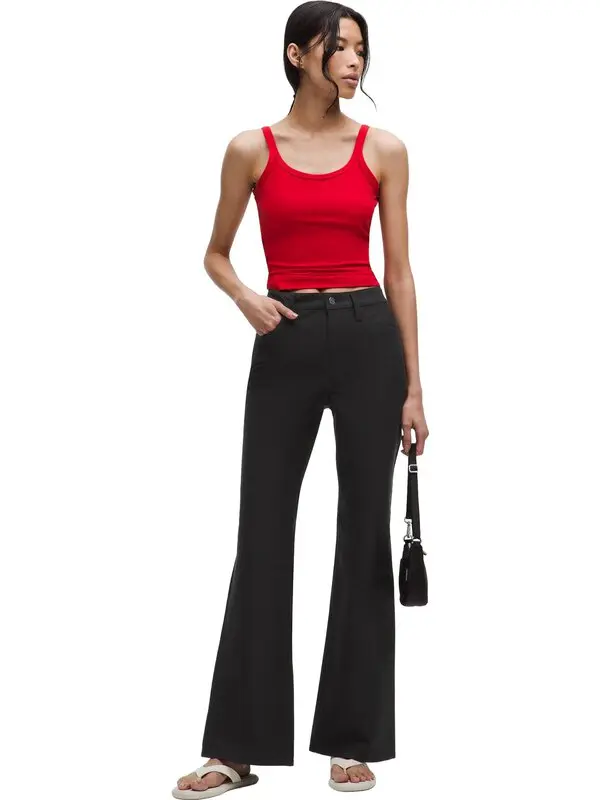 Lululemon Easy Five High-rise Subtle-flare Pant - Black