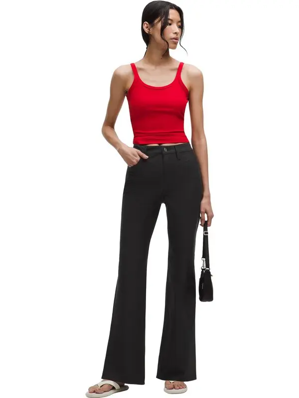 Lululemon Easyfive High-rise Subtle-flare Pant - Black