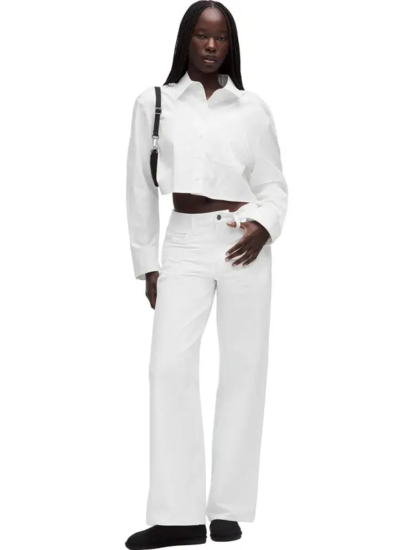 Lululemon Easyfive Low-rise Classic Wide-leg Pant - White