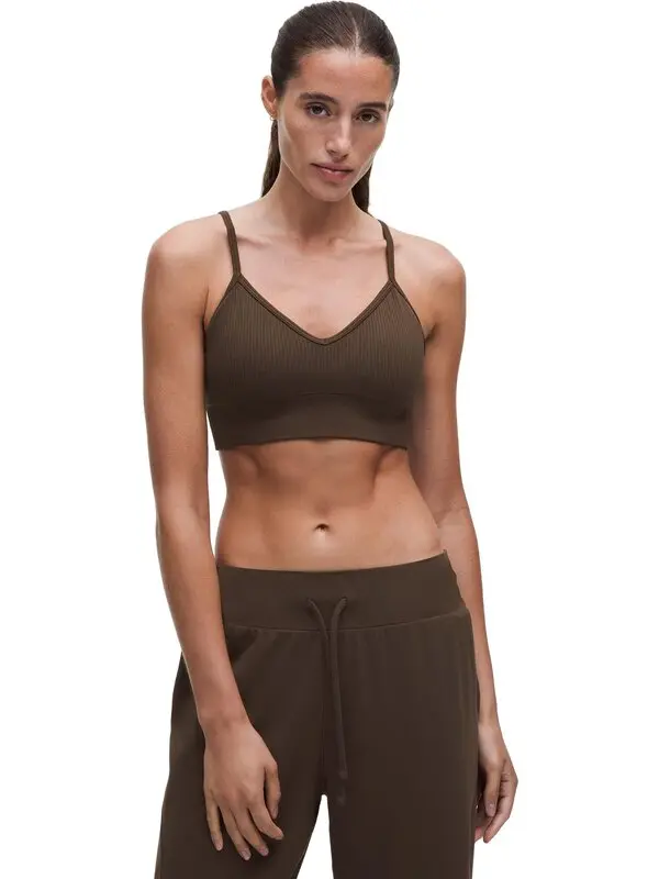 Lululemon Ebb To Street Bra - Walnut Crunch
