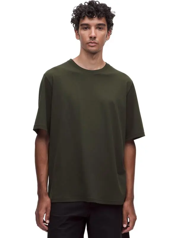 Lululemon Everyday Cotton Blend Relaxed T-shirt - Deep Forest