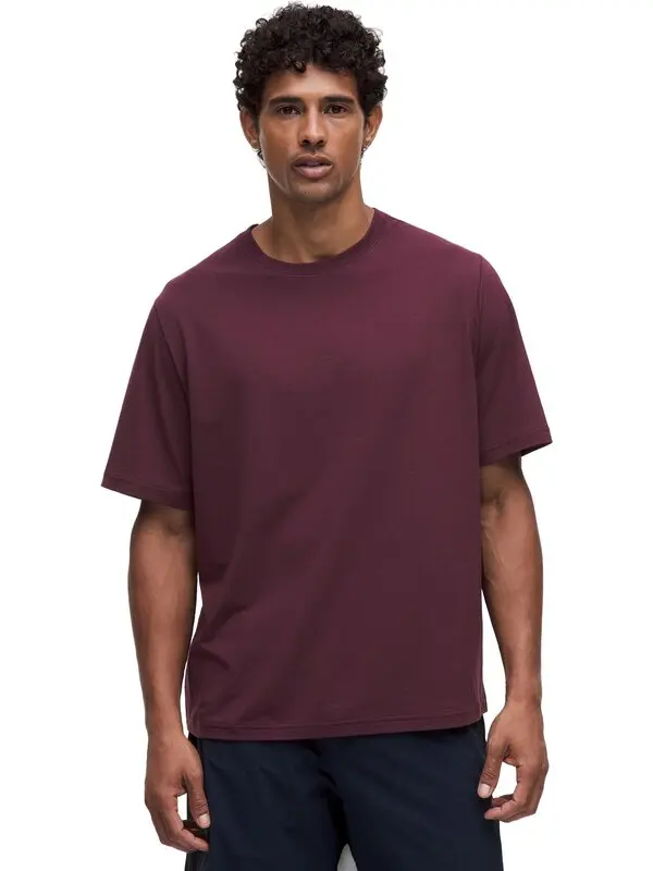 Lululemon Everyday Cotton Blend Relaxed T-shirt - Ruby Magic
