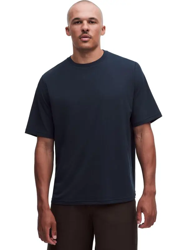 Lululemon Everyday Cotton Blend Relaxed T-shirt - True Navy