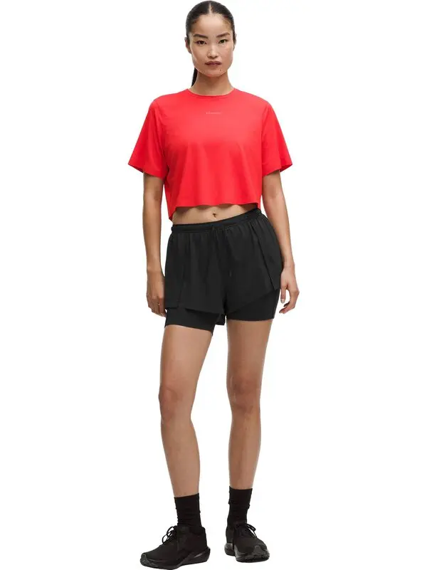 Lululemon Lightweight 2-in-1 High-rise Running Shorts - Black