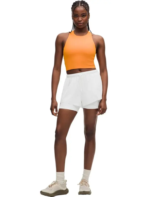 Lululemon Lightweight 2-in-1 High-rise Running Shorts - White