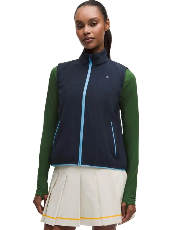 Lululemon Lightweight Golf Vest With High Neck - True Navy/ocean Wave