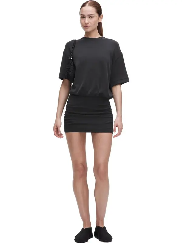 Lululemon Lightweight Softstreme Ruched T-shirt Dress - Black