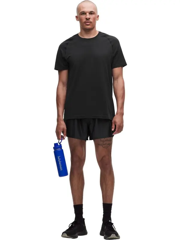 Lululemon Mesh Gym Linerless Short 4 - Black