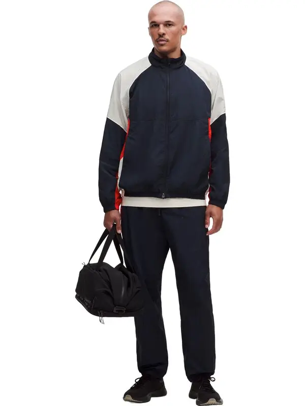 Lululemon Nylon Relaxed Track Pant - True Navy/cherry Ember