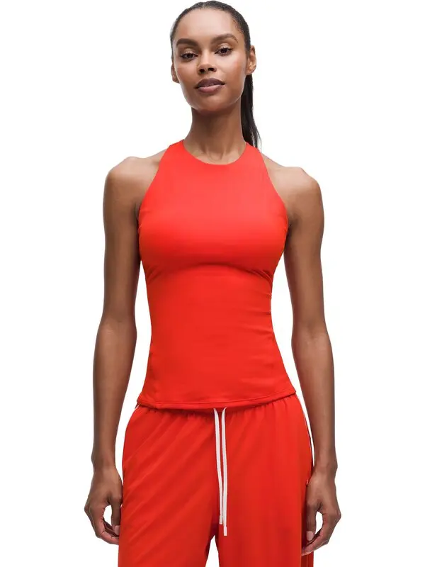 Lululemon Racerback High-neck Tennis Tank Top - Cherry Ember
