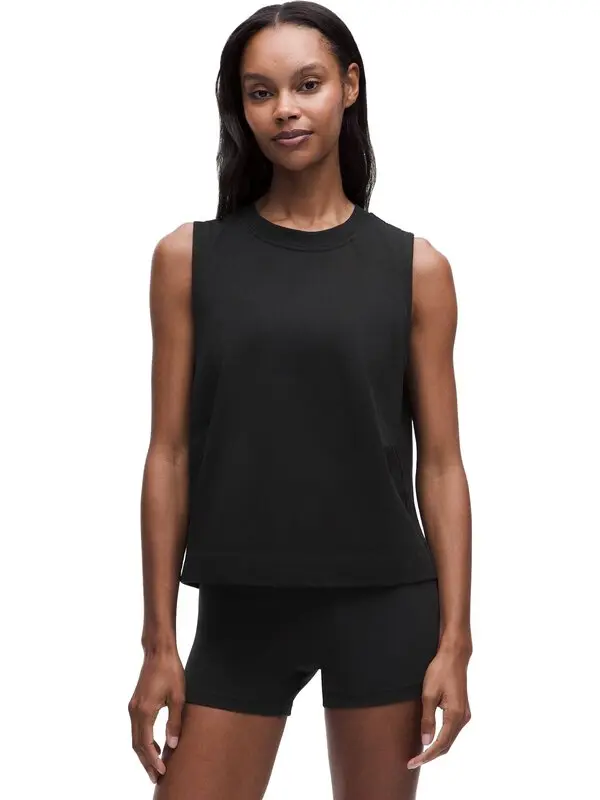 Lululemon Scuba Cotton Jersey Tank Top - Black