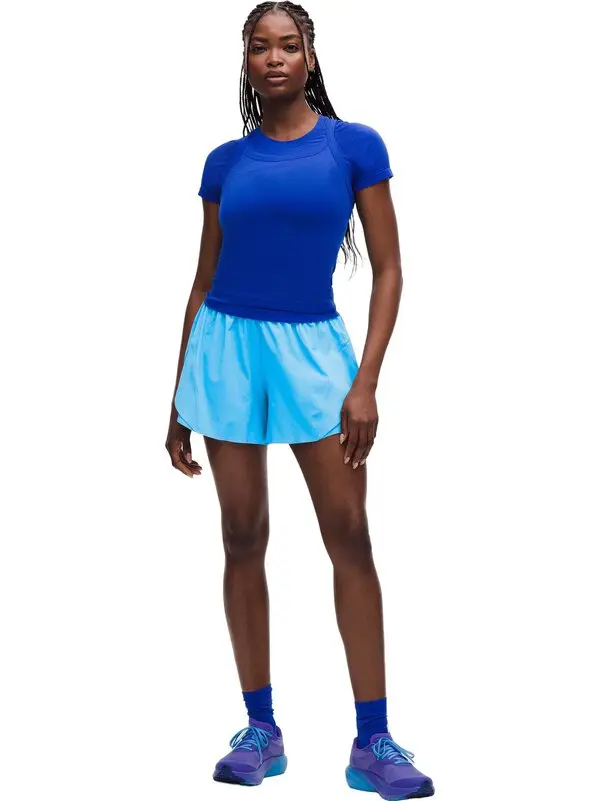 Lululemon Shake It Out High-rise Running Shorts - Ocean Wave