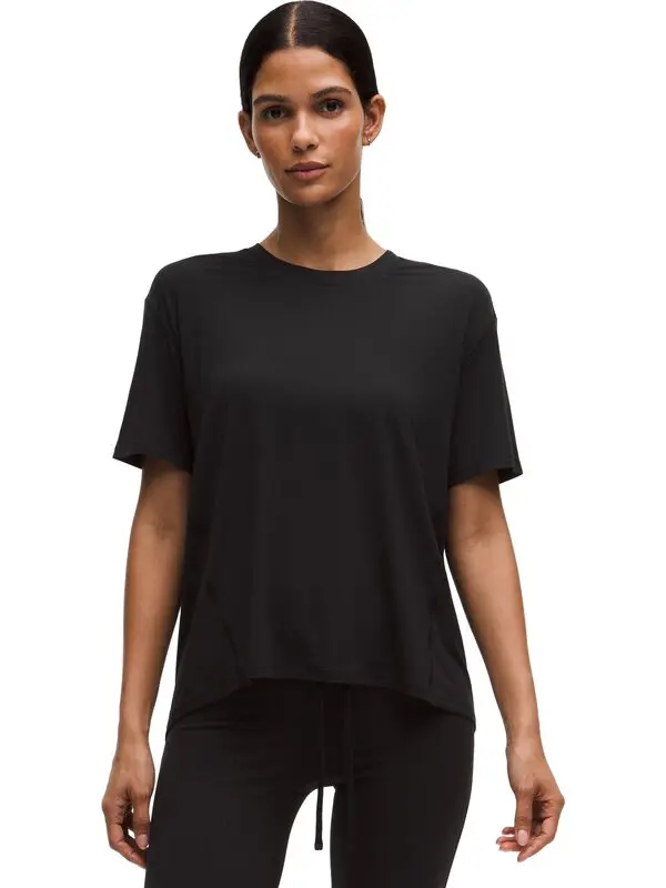 Lululemon Silkyappeal Tie-back Short-sleeve Shirt - Black