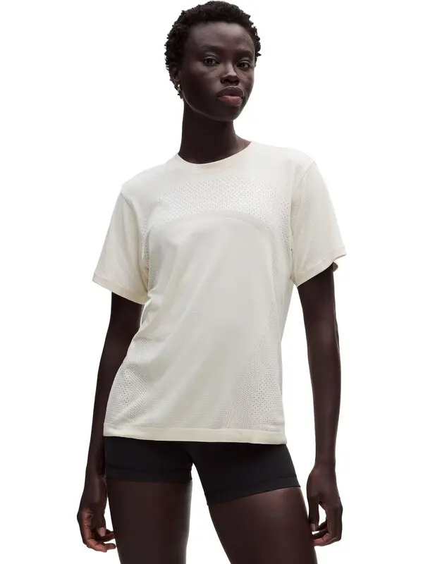 Lululemon Swiftly Relaxed Short-sleeve Shirt - Light Ivory