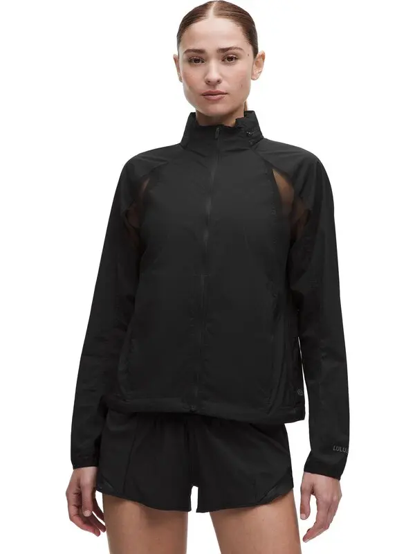 Lululemon Ventilated Packable Running Jacket - Black