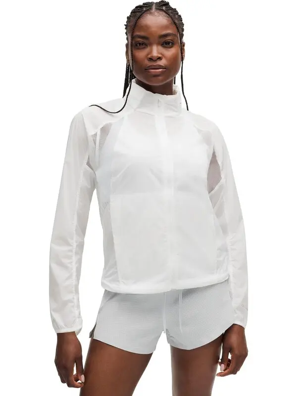 Lululemon Ventilated Packable Running Jacket - White