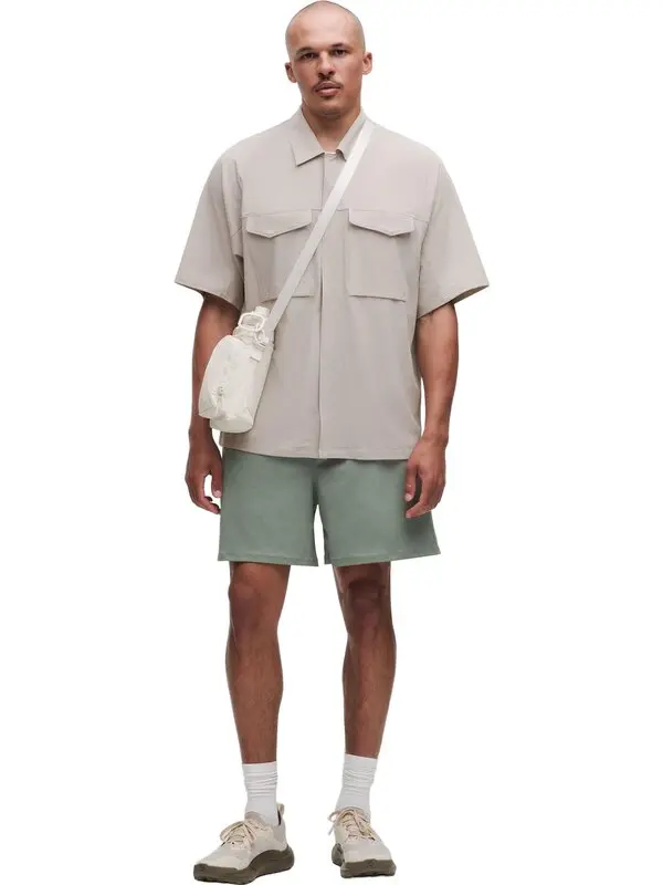 Lululemon Uv-protective Relaxed Fit Hiking Shorts - Willow Leaf