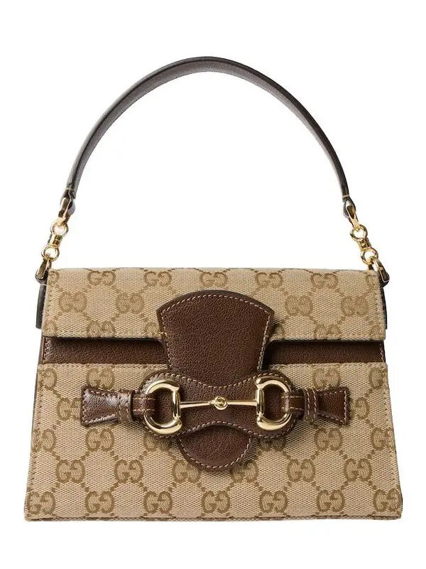 Gucci Horsebit Duomo Top Handle Bag - Beige