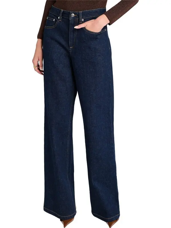 SEROYA Janie Mid Rise Jean - Atlantic